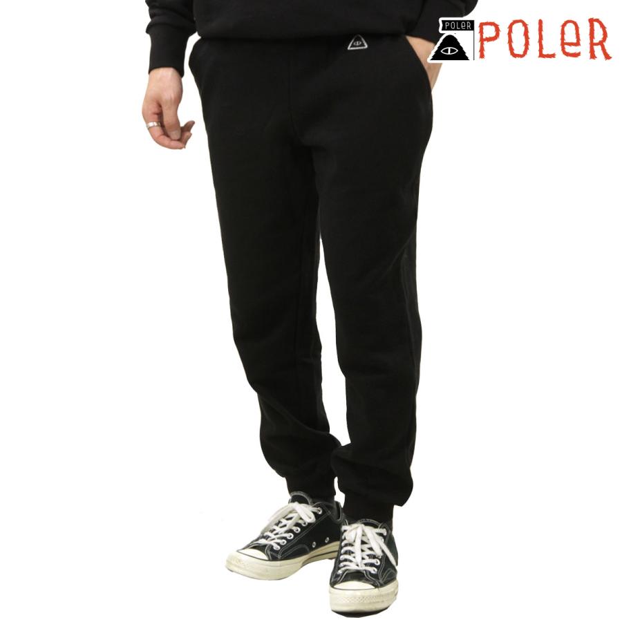 POLeR ポーラー メンズ スウェットパンツ 正規販売店 POLER ロゴ ボトムス POCKET SWEAT PANTS 233MCV0036-BLK BLACK : ブランド品インポート ...