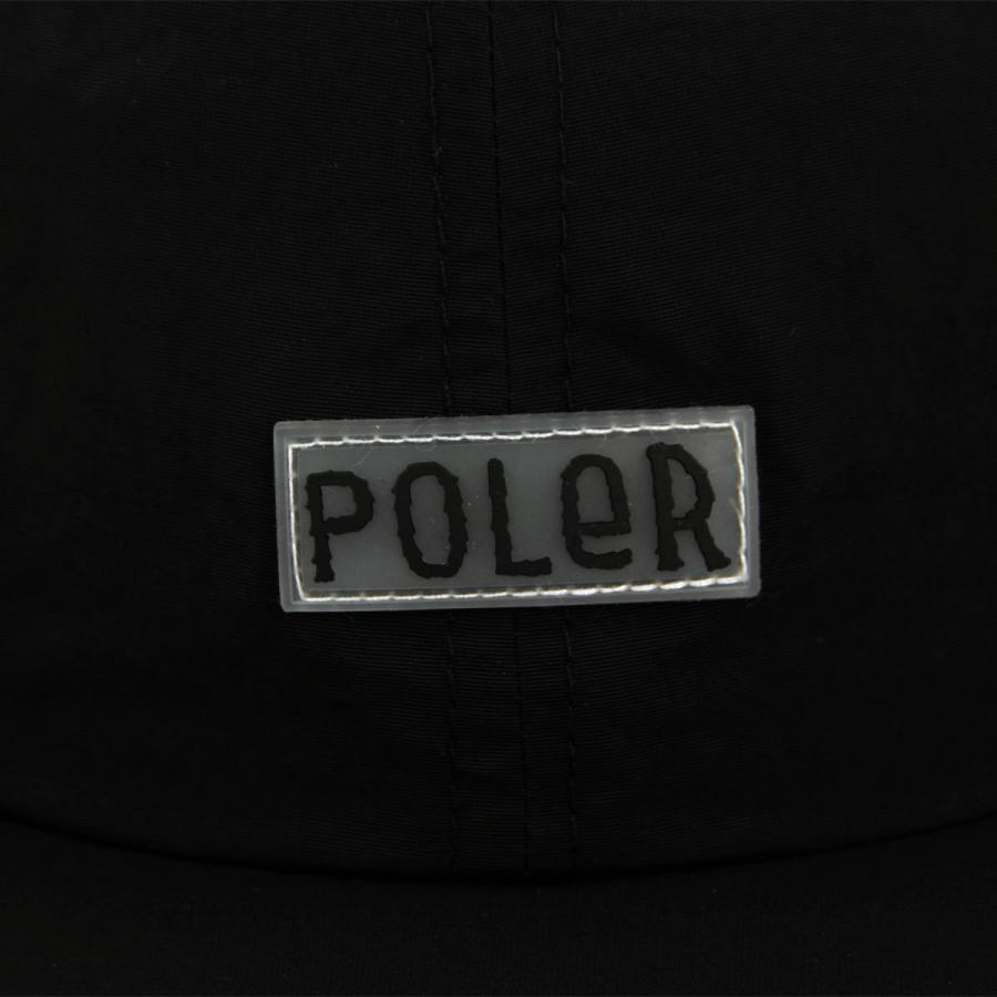 ポーラー メンズ レディース キャップ 正規販売店 POLER ロゴ ナイロン 帽子 6パネルキャップ FURRY FONT NYLON 6P CAP DC 241MCV0276-BLK ...