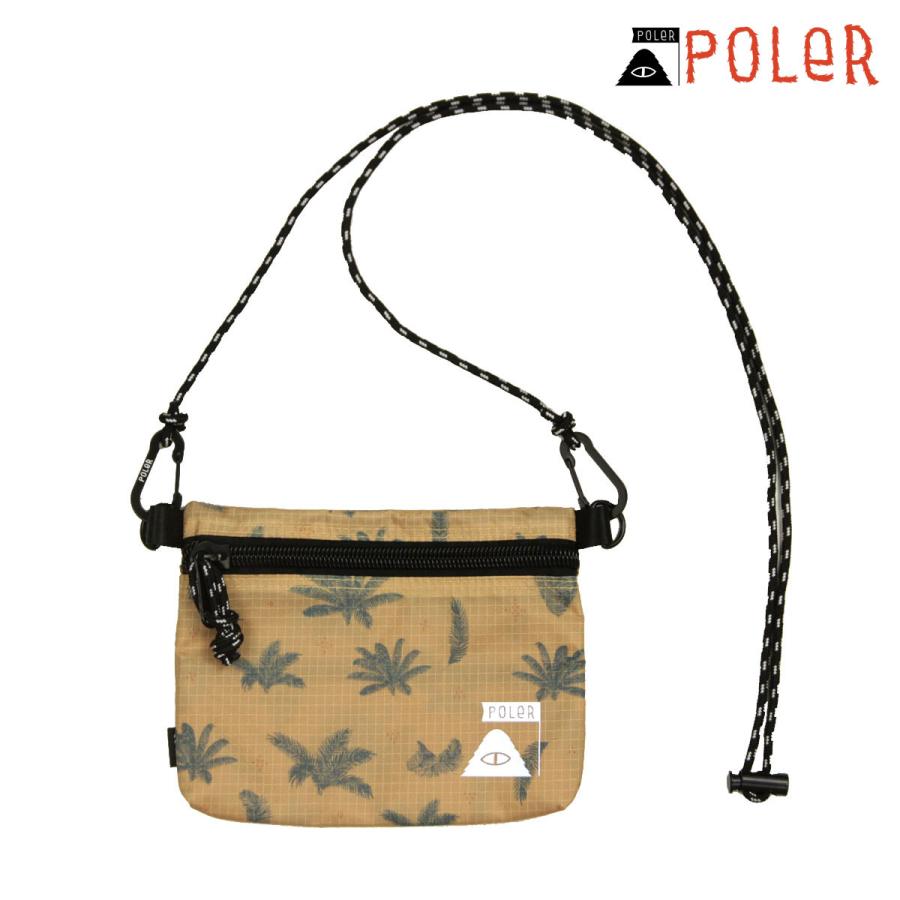 POLeR（ポーラー） メンズ レディース ショルダーバッグ 正規販売店 鞄 サコッシュ STUFFABLE POUCH DC 241MCV0443-BEG BEIGE : ブランド品 ...
