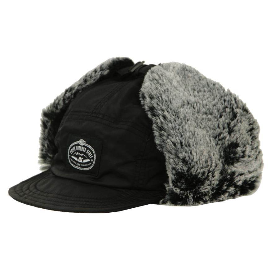 ポーラー メンズ レディース フラップキャップ 正規販売店 POLER 帽子 ナイロン FLIGHT NYLON FUR FLAP CAP D ...
