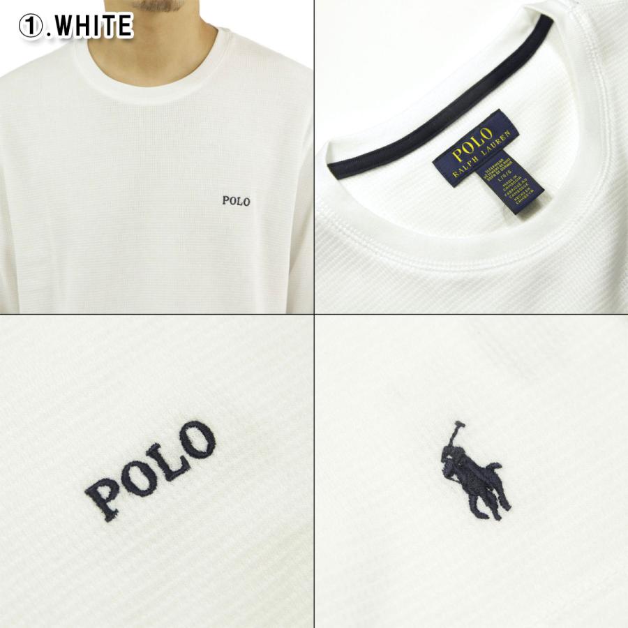 POLO RALPH LAUREN ポロ ラルフローレン メンズ 長袖Tシャツ 正規品 サーマル ワッフル生地 ロンT FOLDED ...