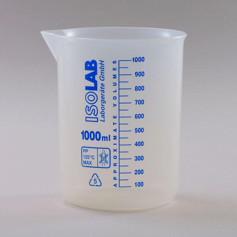 ISOLAB ビーカー（PP製） 1000ml : 宮原計量器製作所 Yahoo!店 - 通販 - Yahoo!ショッピング