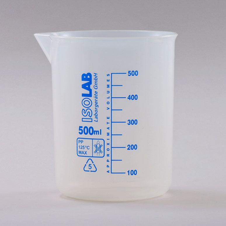 ISOLAB ビーカー（PP製） 500ml : 宮原計量器製作所 Yahoo!店 - 通販 - Yahoo!ショッピング