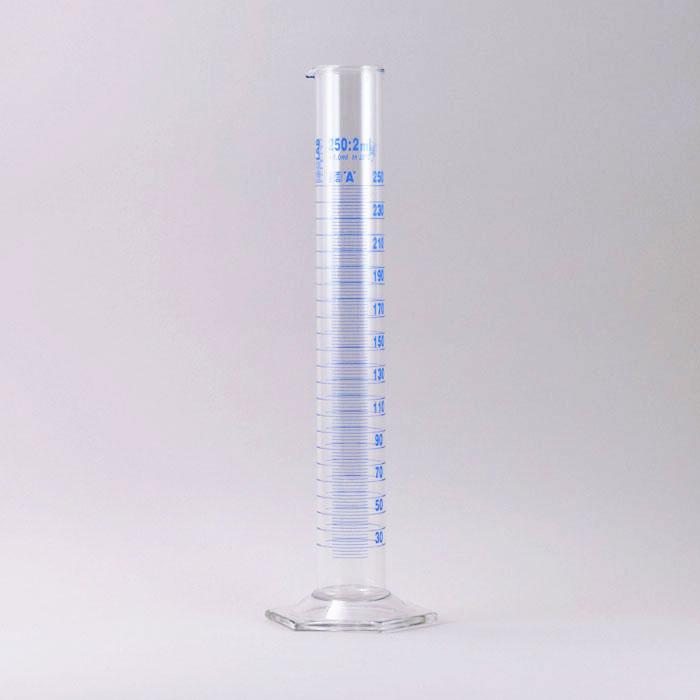 ISOLAB メスシリンダー 250ml ガラス製 青色目盛 : 宮原計量器製作所 Yahoo!店 - 通販 - Yahoo!ショッピング