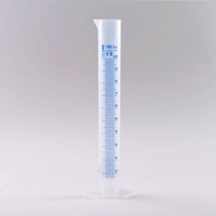 ISOLAB メスシリンダー 100ml PP製 青色目盛 : 宮原計量器製作所 Yahoo!店 - 通販 - Yahoo!ショッピング