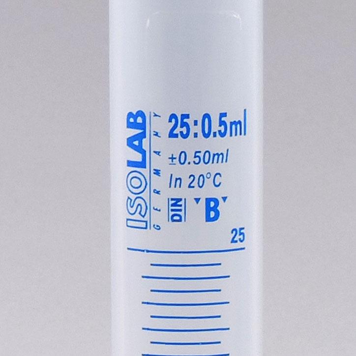 ISOLAB メスシリンダー 25ml PP製 青色目盛 : 宮原計量器製作所 Yahoo!店 - 通販 - Yahoo!ショッピング
