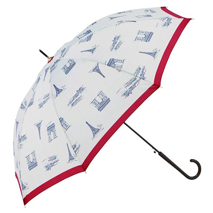 2022SS新作 傘 レディース 60cm レトロパリ柄【耐風骨スリムタイプ ジャンプ式 ワンタッチ 軽量(330g)2色】 : 傘 MIYAJIMA - 通販 - Yahoo!ショッピング