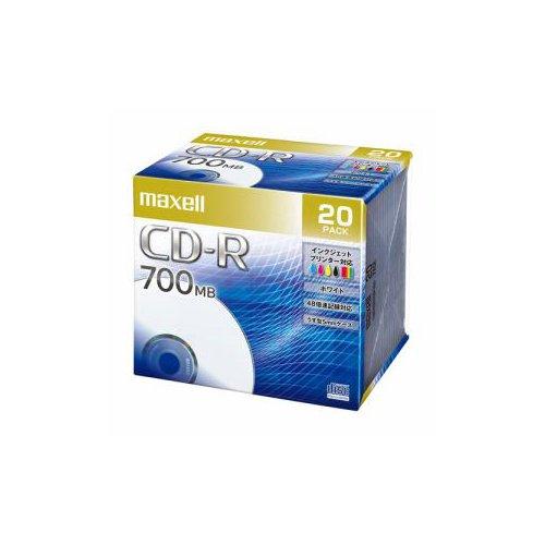 maxell データ用 CD-R 700MB 48倍速 プリンタブルホワイト 20枚パック CDR700S.P : ミヤマ商店Yahoo ...
