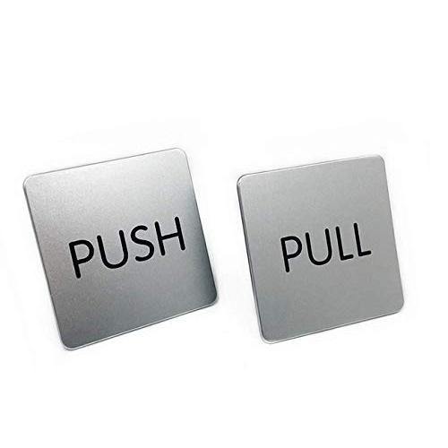 PUSH ＆ PULL セット サインプレート プラスチック ドア 案内 プレート : ミヤマ商店Yahoo!ショップ - 通販 - Yahoo!ショッピング