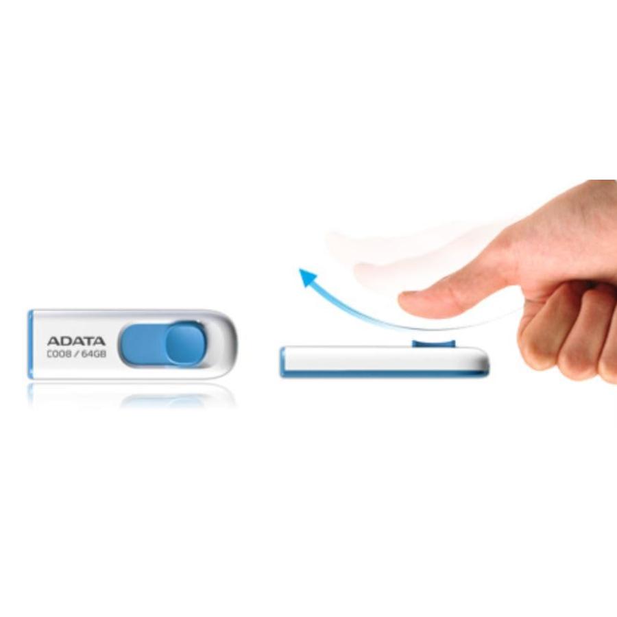 ADATA USBメモリ 64GB USB2.0 スライド式 ホワイト AC008-64G-RWE : ミヤマ商店Yahoo!ショップ ...