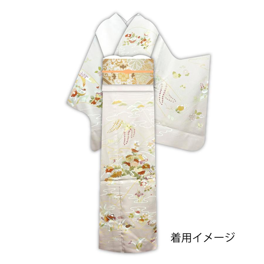 訪問着 7-1336 仕立代裏地込み 金駒刺繍 おしどり 着物 きもの ピンク : みやもと呉服店 - 通販 - Yahoo!ショッピング