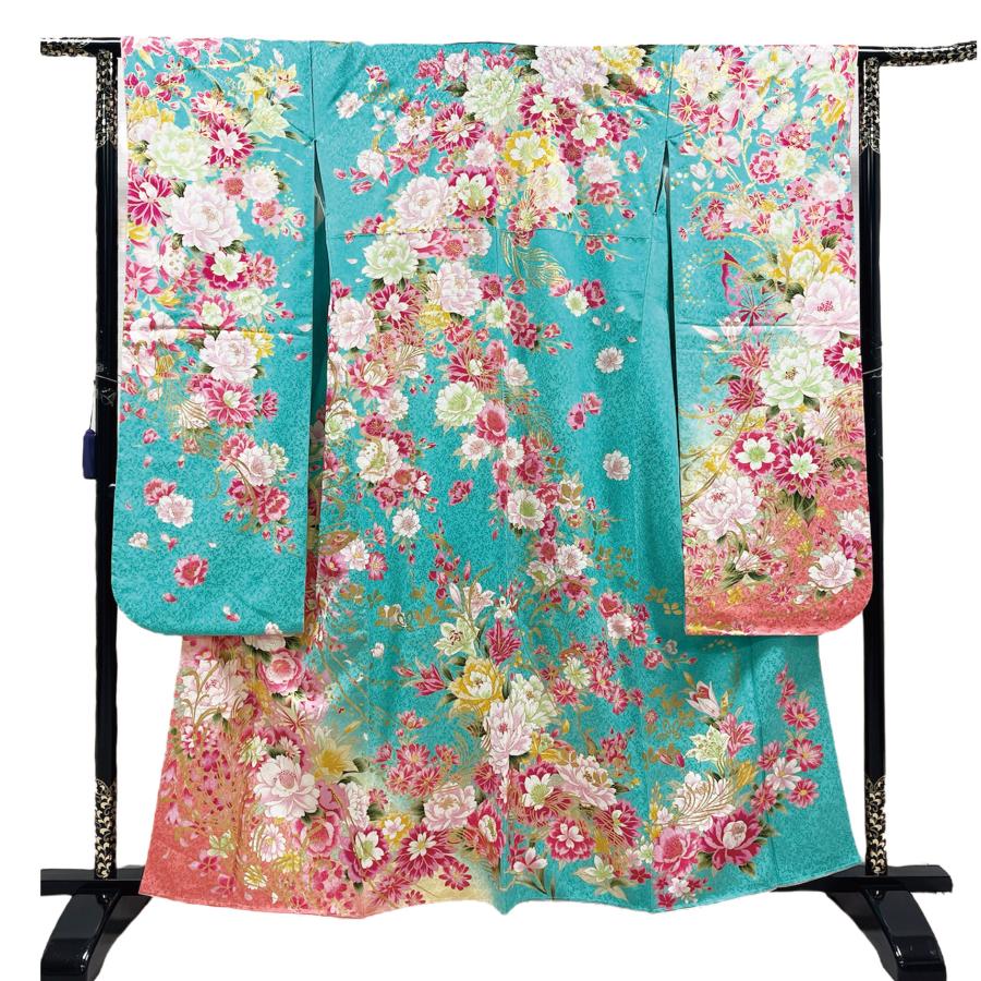 振袖 7-1436 仕立上り 正絹 : みやもと呉服店 - 通販 - Yahoo!ショッピング