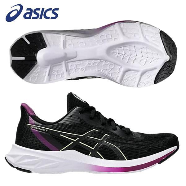 ASICS（アシックス） ランニングシューズ VERSABLAST 3 レディース 1012B511 005 ブラック : スポーツミヤスポ ...