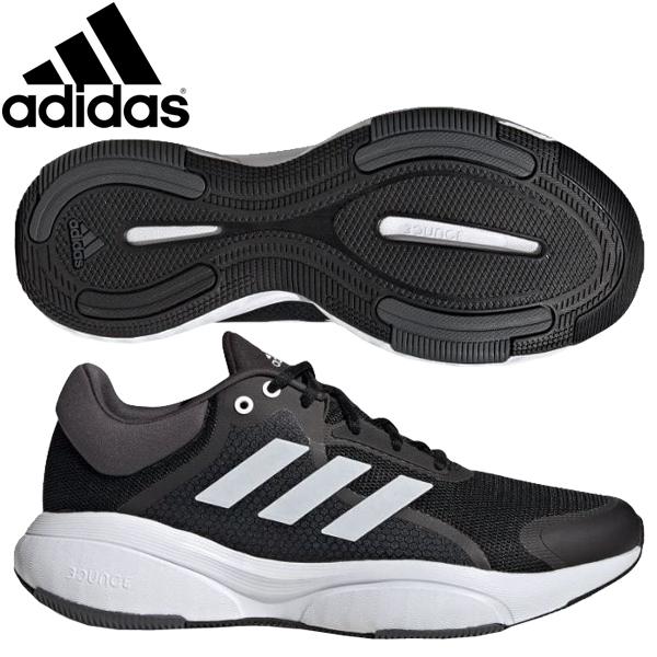 adidas（アディダス） ランニングシューズ レスポンス RESPONSE GW6646 コアブラック×フットウェアホワイト×グレーシックス ...
