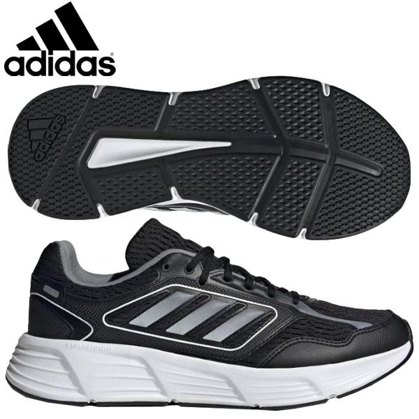adidas（アディダス） ランニングシューズ GALAXY STAR ギャラクシースター IF5398 コアブラック×グレー×コアブラック ...