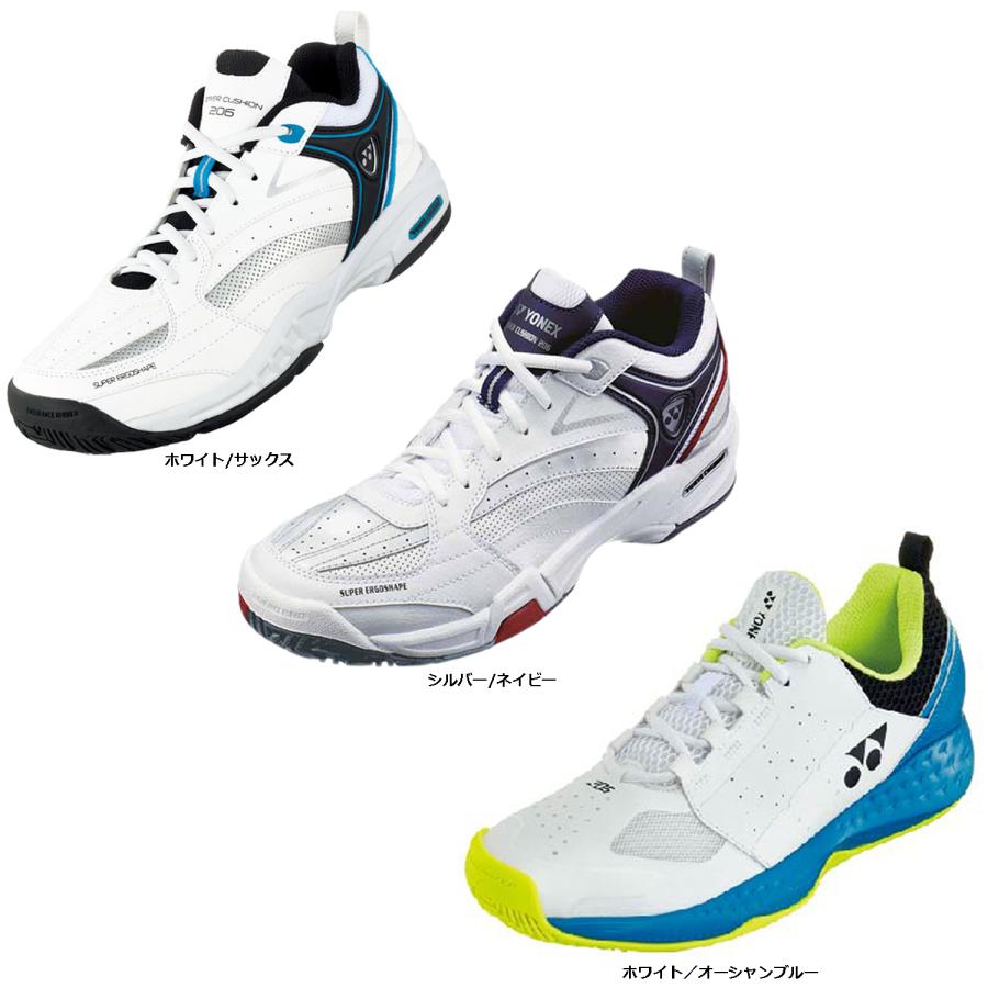 YONEX ヨネックス テニス シューズ パワークッション 206 SHT206 725 ホワイト／オーシャンブルー : スポーツミヤスポ ヤフー店 - 通販 - Yahoo!ショッピング