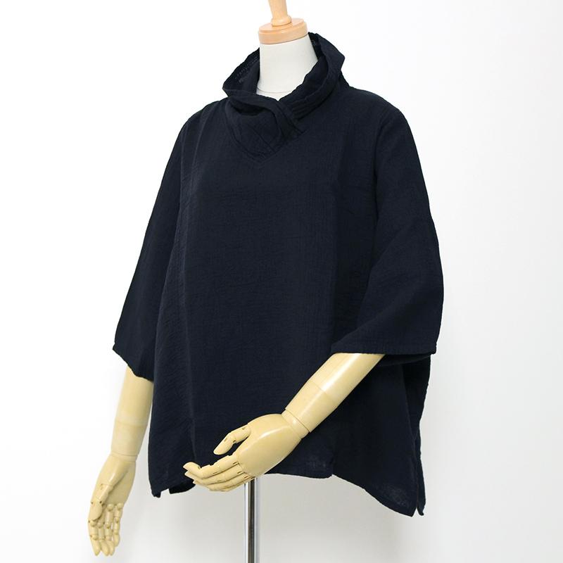 五感 gokan ダブルガーゼ プルオーバー ブラック/ライトグレー/パープル/モスグリーン 綿100％ M〜Lサイズ 5分袖 単色染め 日本製 ブラウス 春初夏 秋 : 宮田織物 - 通販 ...