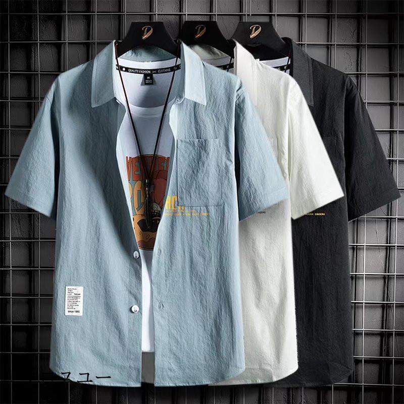 カジュアルシャツ 半袖 メンズ アロハシャツ トップス カーゴ 英字 開襟 ビジネス 軽量 速乾 旅行 ゆったり 大きいサイズ 夏物 父の日 おしゃれ : 宮田屋雑貨店 - 通販 ...