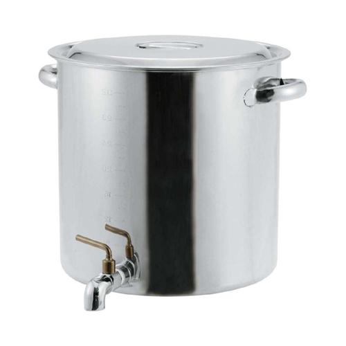 江部松商事 EBM 18-8 蛇口付寸胴鍋 目盛付 42cm（58L） : 水回り厨房の五輪 - 通販 - Yahoo!ショッピング
