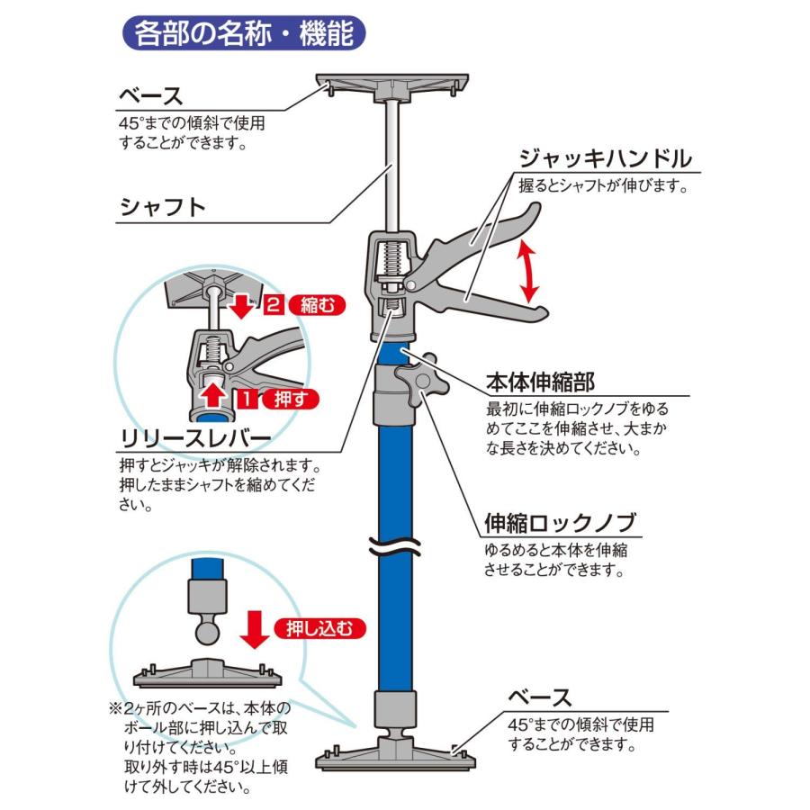 新潟精機 BeHAUS サポートリフター 115-290cm SLG-290 最大耐荷重:196N(20kgf) : 三潴屋 - 通販 - Yahoo!ショッピング