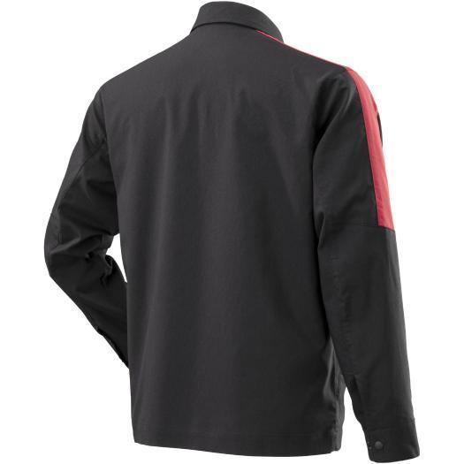 ミズノ　ワークジャケット(春夏/制電素材)［ユニセックス］ S 09：ブラック×レッド　F2JE158009 MIZUNO（ミズノ） ミズノ公式 ワークジャケット 春夏/制電素材 ユニ