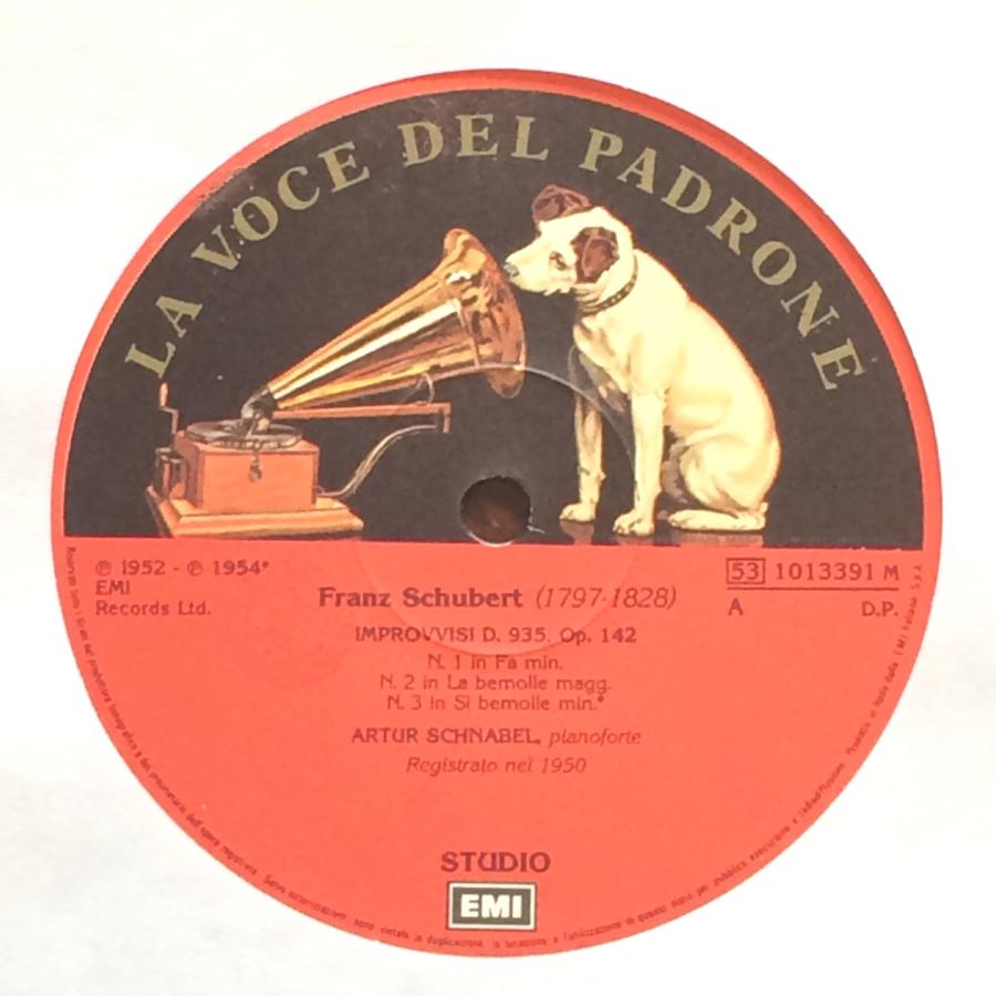 中古LPレコード【 シューベルト／即興曲 D.935 Op.142、D.899 Op.90、シュナーベル《ピアノ》】 Schubert Impromptu,D.935 Op.142 D.899 ...
