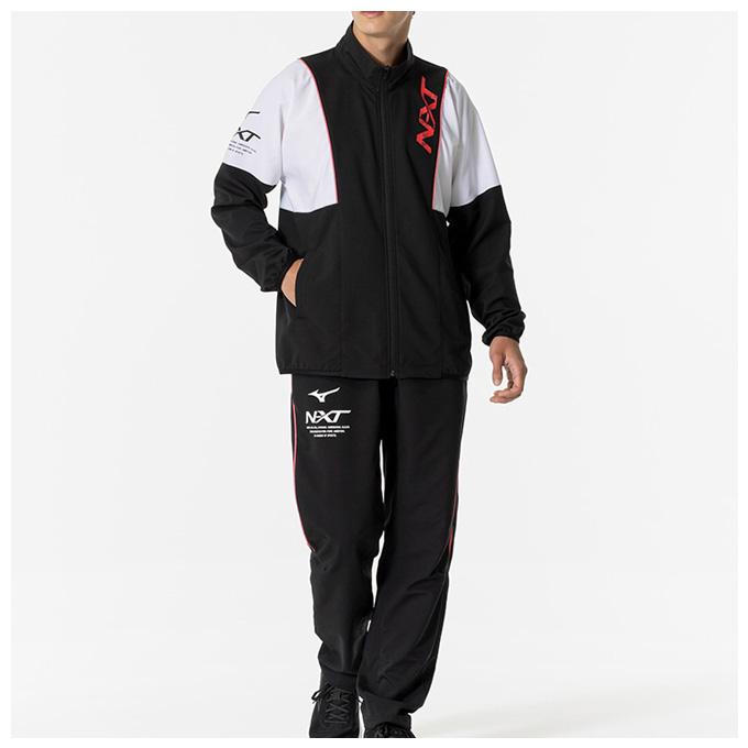 N-XT MIZUNO（ミズノ）限定 ムーブクロスジャケット パンツ 上下セット（32JCB220/32JDB220）スポーツ トレーニング ランニング 吸汗速乾 ユニセックス : ミズシマ ...