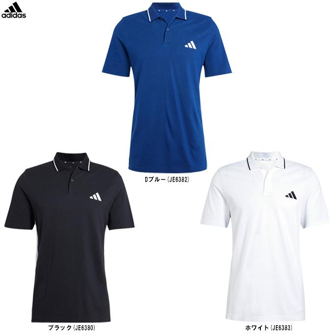 adidas メール便対応商品 adidas（アディダス）エッセンシャルズ 3ST ポロシャツ（KTF00） ランニング カジュアル 半袖 ...