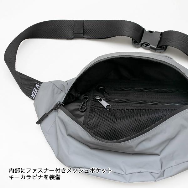 KiU VEER フルリフレクター ボディバッグ VK004 メンズ レディース 耐水 撥水 反射 夜間 安全 止水 フルジップ アウトドア キャンプ フェス 野外活動 : MJSOFT ...