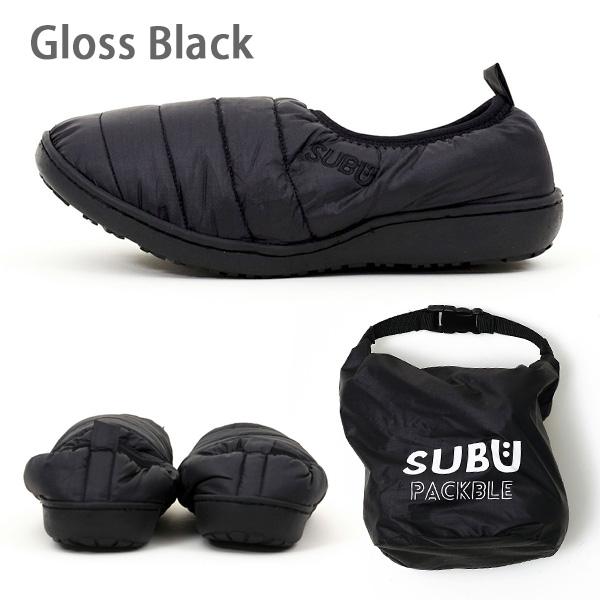 SUBU PACKABLE スブ パッカブル サンダル スリッパ 起毛加工 ボア 秋冬用 外履き 暖かい 素足で履ける ダウン風 4層構造 ソール ラバー 滑り止め あったかい ...