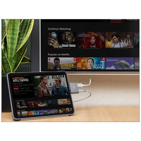 moshi moshi USB-C to HDMI Adapter with Charging (Titanium Gray) Netflix ...