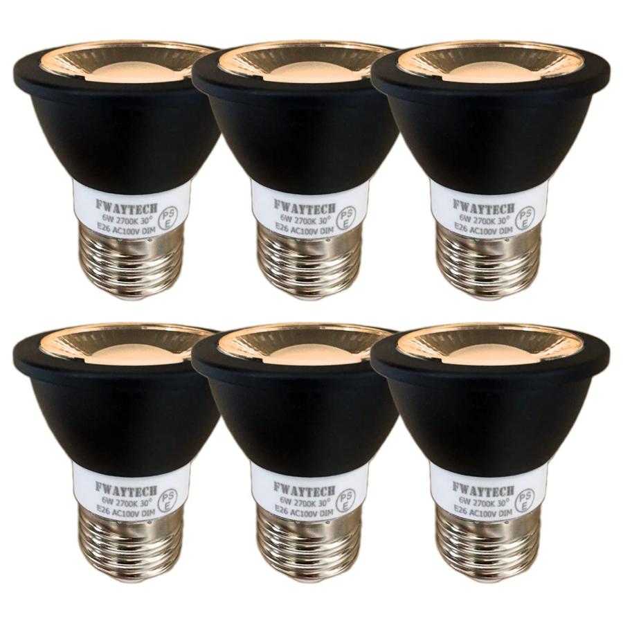 FWAYTECH led スポット e26 調光 6W 中角30度 ハロゲン電球50W?60W相当 ダクトレールLEDスポットライト レフ電 : MKヤフー店 - 通販 - Yahoo!ショッピング