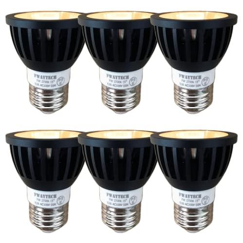 Fwaytech ledスポット e26 狭角 本体ブラック 調光器対応7W LEDハロゲン電球60W?75W相当 ダクトレールLEDスポッ : MKヤフー店 - 通販 - Yahoo!ショッピング