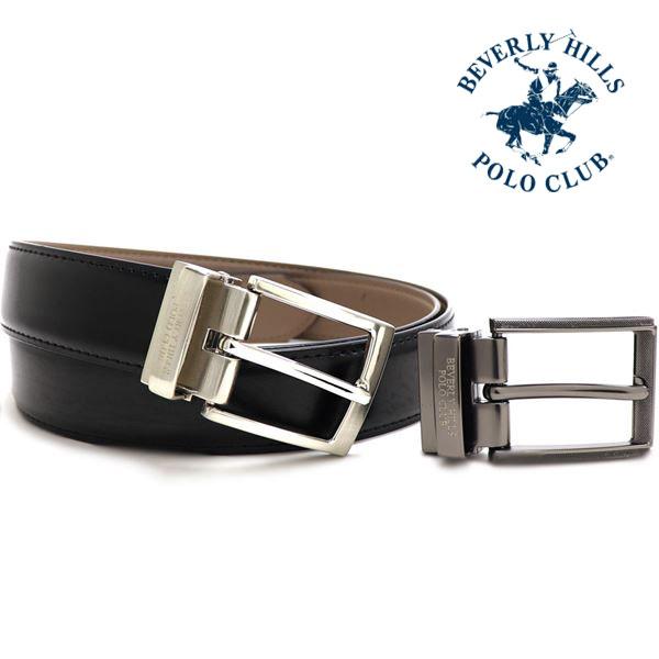 BEVERLY HILLS POLO CLUB ビバリーヒルズ ポロクラブ ベルト バックル2本セット メンズ 正規品 Belt ブラック ...