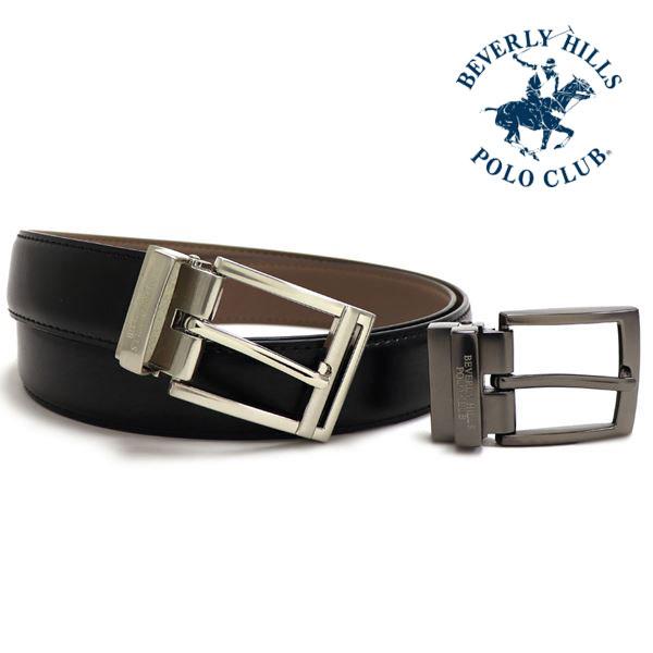 BEVERLY HILLS POLO CLUB ビバリーヒルズ ポロクラブ ベルト バックル2本セット メンズ 正規品 Belt ブラック ...
