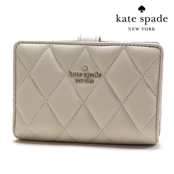 kate spade NEW YORK ケイトスペード 二つ折り財布 レディース Kate Spade Wallet ホワイト系 KA591 100 ギフトラッピング無料 ...
