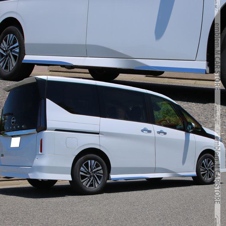 セレナ c28 パーツ e-POWER サイドリップガーニッシュ 4P メッキパーツ カスタム 新型 SERENA ハイウェイスター V XV : MKCORPORATION - 通販 ...