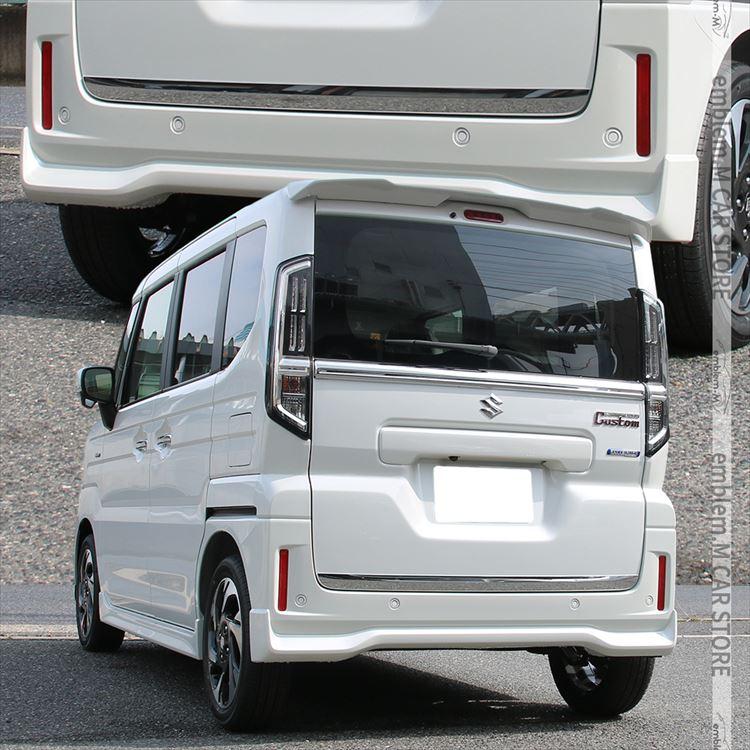 新型スペーシア カスタム パーツ バックドアガーニッシュ 1P アクセサリー メッキパーツ ハイブリッド SPACIA CUSTOM / : MKCORPORATION - 通販 ...