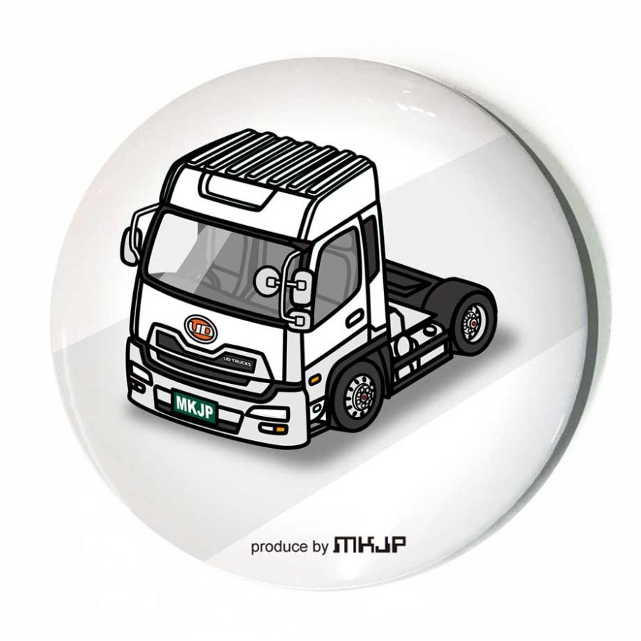 缶バッジ キーホルダー 丸型 31mm 54mm 車 車好き 祝い 納車 外車 UDトラックス クオン GK6XAB ゆうパケット送料無料 : ドレスアップパーツショップMKJP - 通販 ...