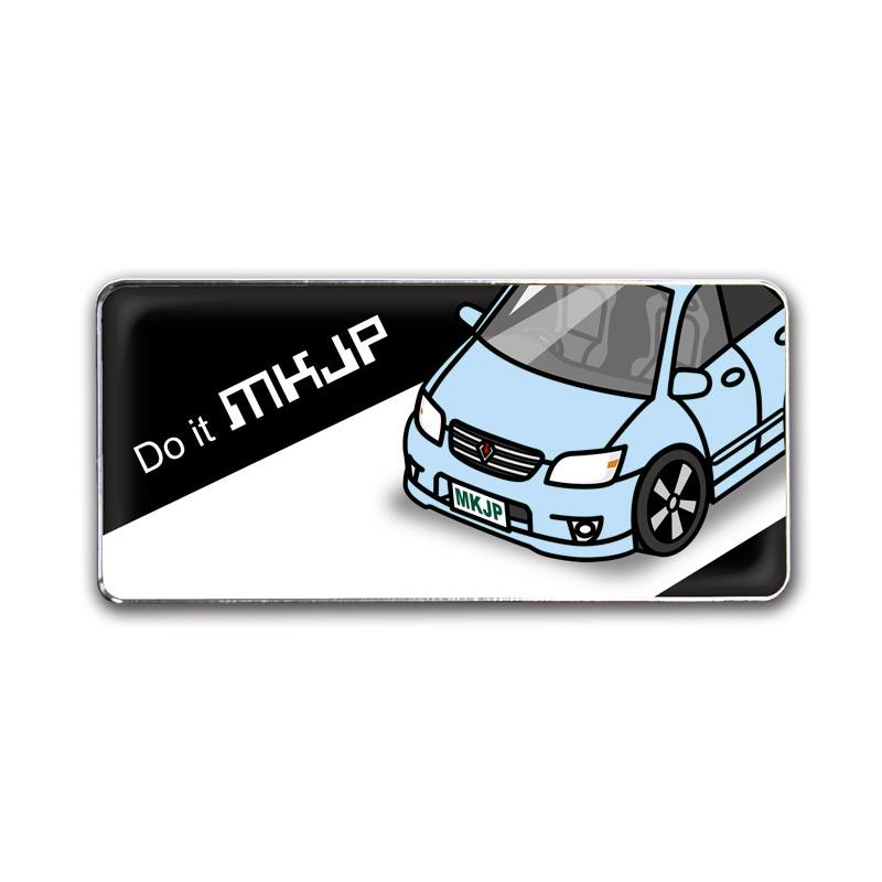 MKJP エンブレム 2個入り トヨタ アルテッツァ ALTEZZA SXE10 GXE10 JCE10 ベース：ブラック フロントアップ 車 ...