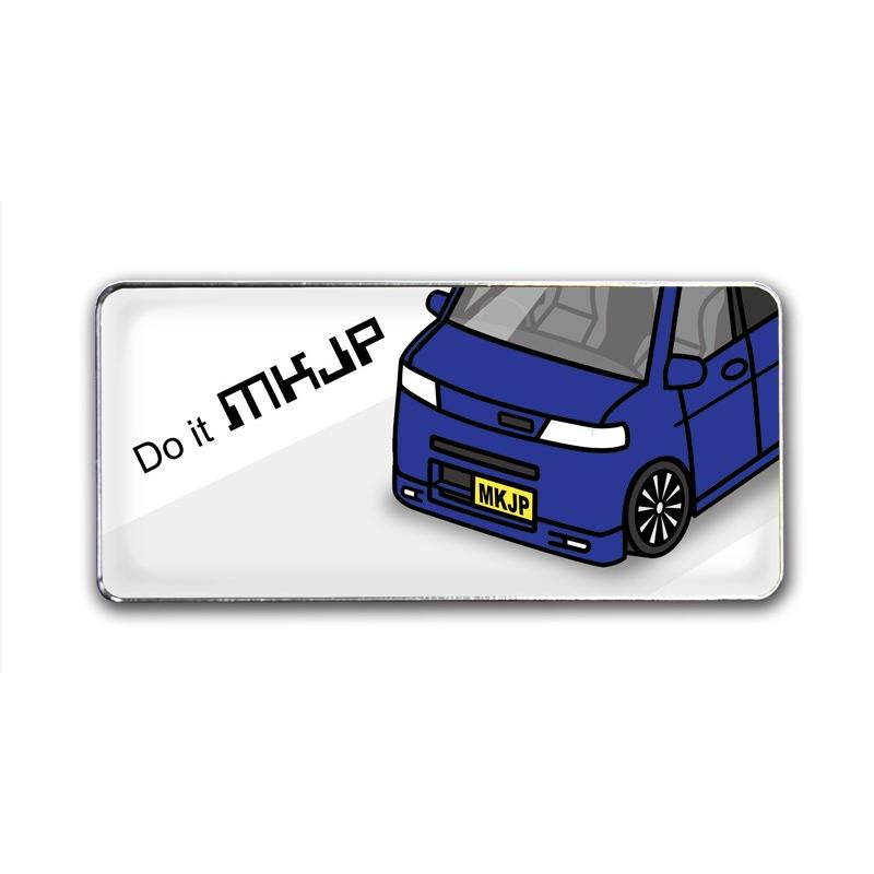 MKJP エンブレム 2個入り ホンダ ザッツ JD1 ベース：ホワイト フロントアップ 車カラー：ブルー ゆうメール送料無料 : ドレス ...