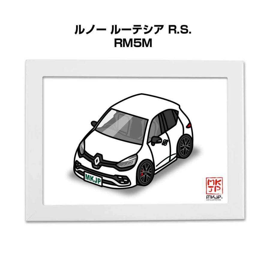 MKJP イラストA5 フレーム付き 外車 ルノー ルーテシア R.S. RM5M ゆうメール送料無料 : ドレスアップパーツショップMKJP - 通販 - Yahoo!ショッピング