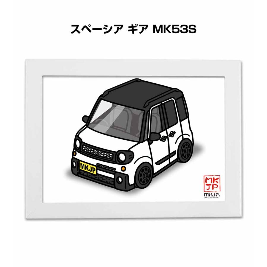 MKJP イラストA5 フレーム付き スズキ スペーシア ギア MK53S ゆうメール送料無料 : ドレスアップパーツショップMKJP - 通販 - Yahoo!ショッピング