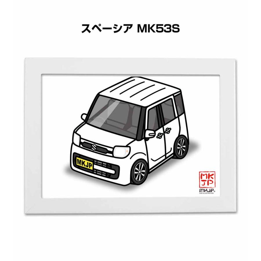 MKJP イラストA5 フレーム付き スズキ スペーシア MK53S ゆうメール送料無料 : ドレスアップパーツショップMKJP - 通販 - Yahoo!ショッピング