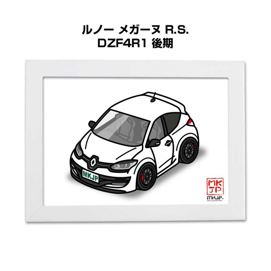 MKJP イラストA5 フレーム付き 外車 ルノー メガーヌ R.S. DZF4R1 後期 ゆうメール送料無料 : ドレスアップパーツショップMKJP - 通販 - Yahoo!ショッピング