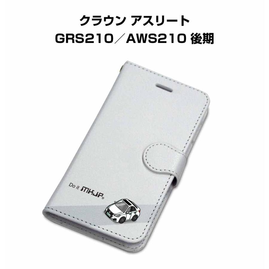 MKJP iPhoneケース 手帳タイプ iPhone15 iPhone14 iPhone13 iPhone12 トヨタ クラウン アスリート GRS210／AWS210 後期 ゆうパケット ...