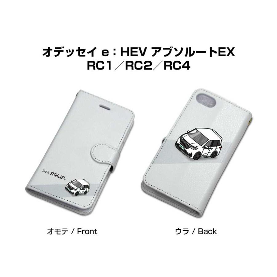 MKJP iPhoneケース 手帳タイプ iPhone16 iPhone15 iPhone14 iPhone13 ホンダ オデッセイ e：HEV アブソルートEX RC1／RC2／RC4 ゆう ...