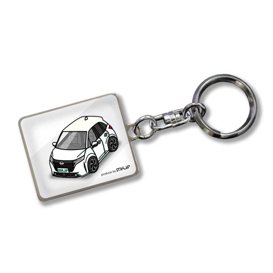 MKJP 車種別かわカッコいい キーホルダー ニッサン ノートオーラ FE13 ツートンホワイト ゆうメール送料無料 : ドレスアップパーツショップMKJP - 通販 - Yahoo!ショッピング