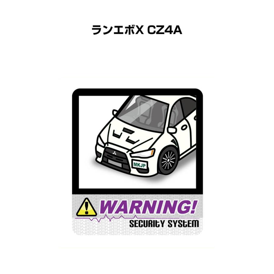MKJP セキュリティステッカー大 2枚入り ミツビシ ランエボX MKJP セキュリティステッカー大 2枚入り ミツビシ ランエボX