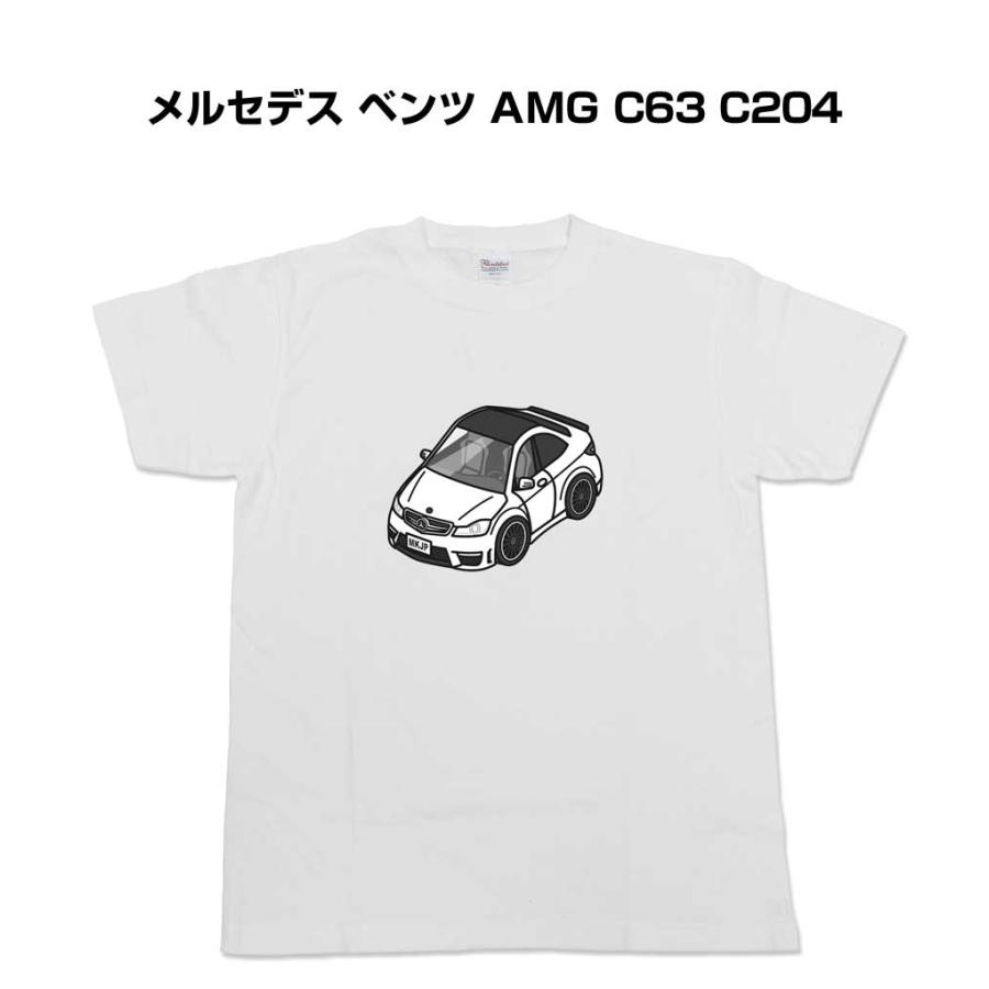 Tシャツ モノクロ シンプル 車好き プレゼント 男性 外車 メルセデス ベンツ AMG C63 C204 ゆうパケット送料無料 : ドレス ...